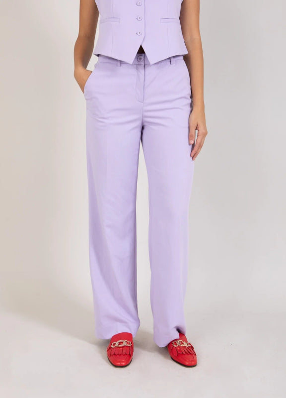 Coster Lilac Pants with Wide Leg - Petra Fit £129 – AML Boutique NI